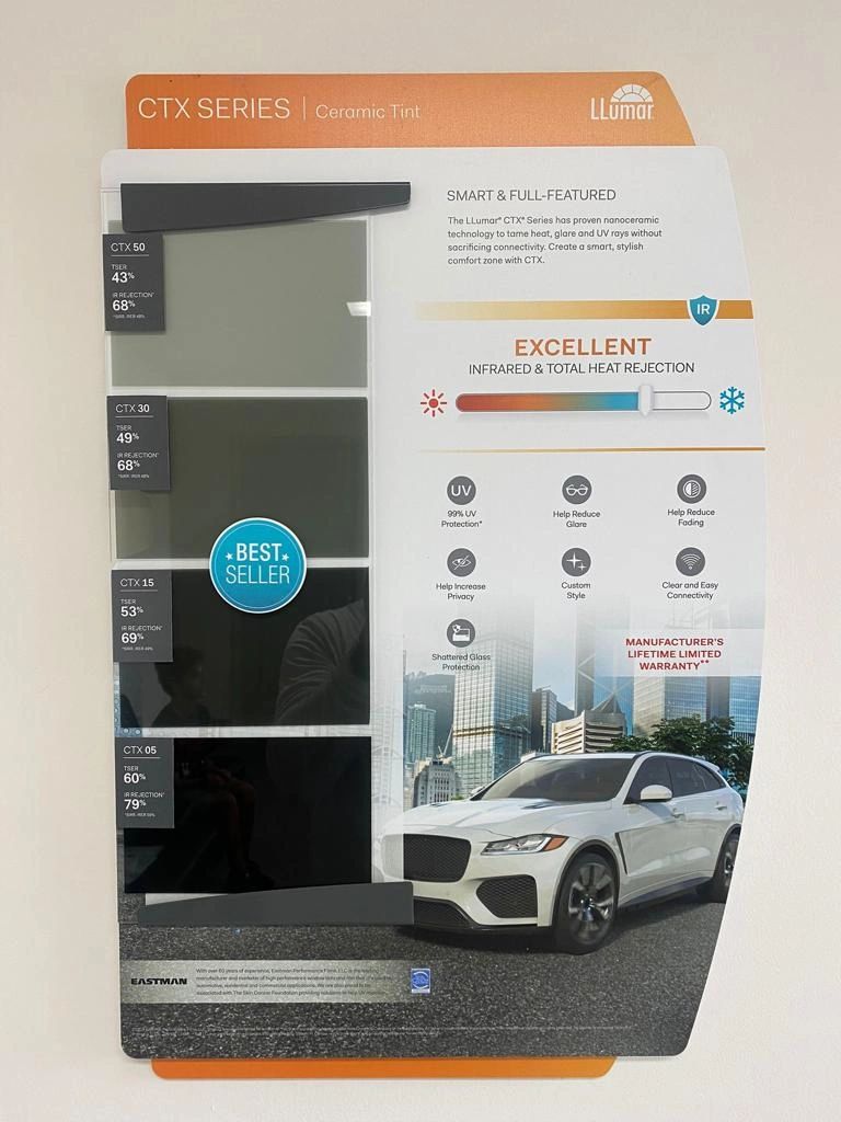 Full Window Tinting Coupes, Sedans & Pick Up Trucks With Llumar CTX Ceramic Tint.